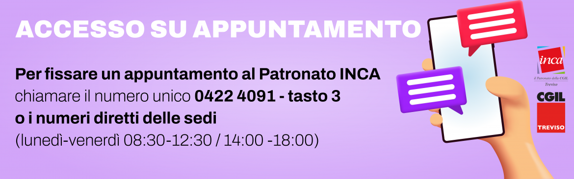 Patronato Inca - Sedi e orari - Camera del lavoro di Treviso
